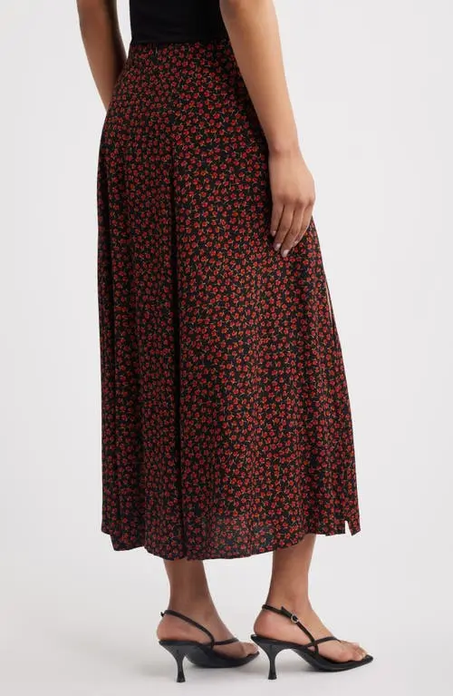 REFORMATION Zoe Side Slit Midi Skirt - Rowan