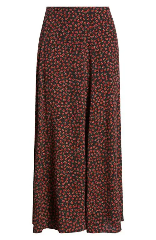 REFORMATION Zoe Side Slit Midi Skirt - Rowan