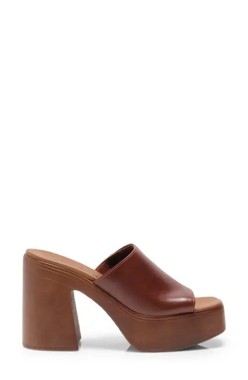 Free People Zoe Platform Slide Sandal - Chestnut