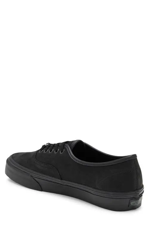 VANS Authentic Lace-up Sneakers - Leather Black/black