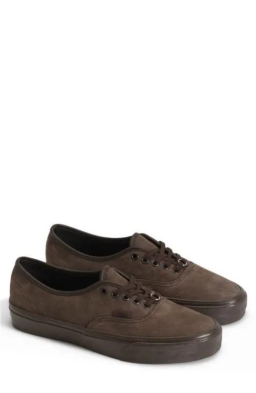 VANS Authentic Lace-up Sneakers - Leather Brown/brown