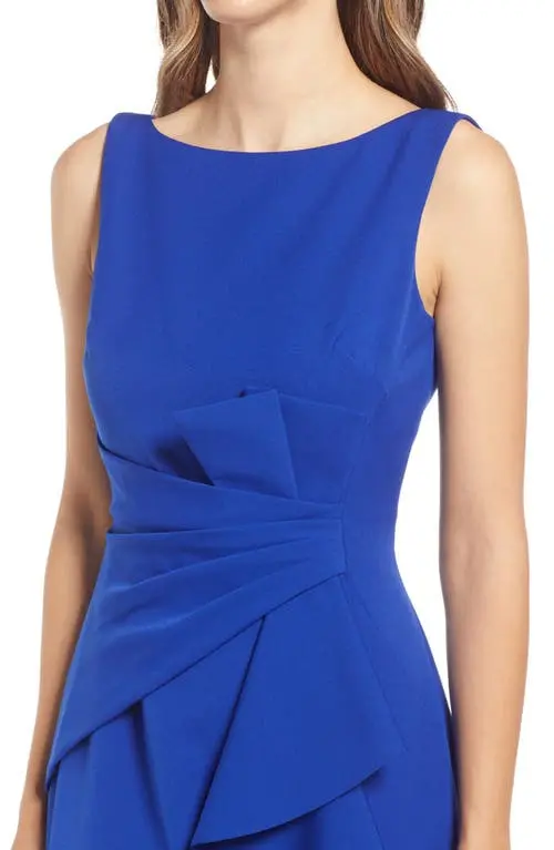Eliza J Ruffle Front Gown - Cobalt