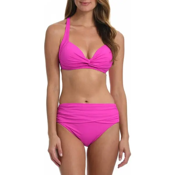 La Blanca Keyhole Banded Bikini Top