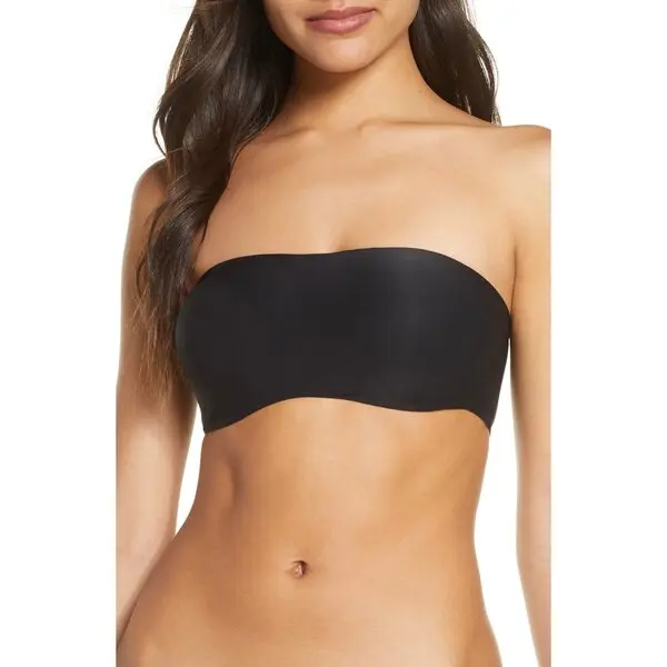 Chantelle Soft Stretch Padded Bandeau Bralette - Black