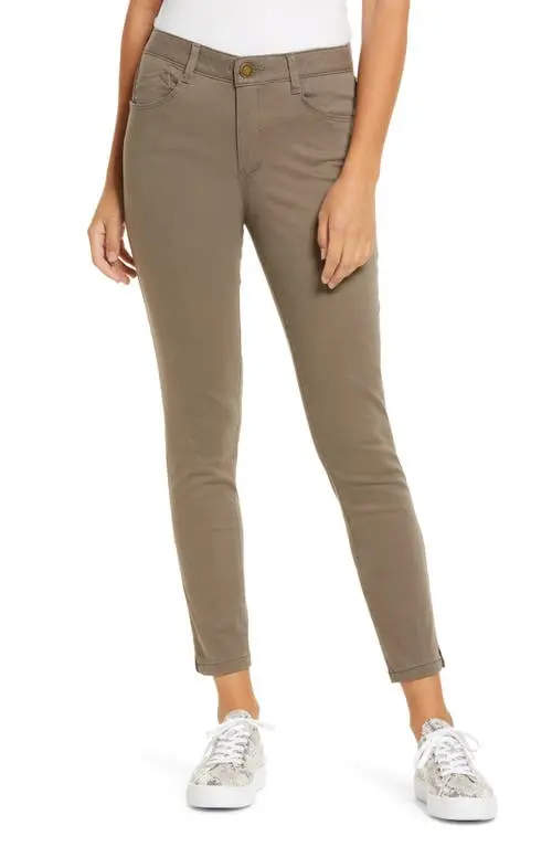 Wit & Wisdom High Waist Ankle Skinny Pants - Brindle Olive