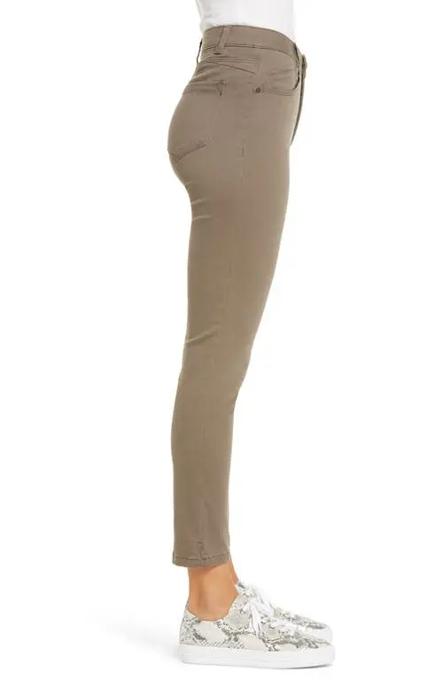 Wit & Wisdom High Waist Ankle Skinny Pants - Brindle Olive