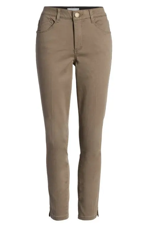 Wit & Wisdom High Waist Ankle Skinny Pants - Brindle Olive