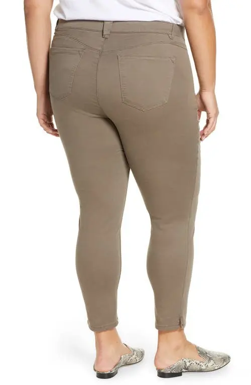 Wit & Wisdom High Waist Ankle Skinny Pants - Brindle Olive