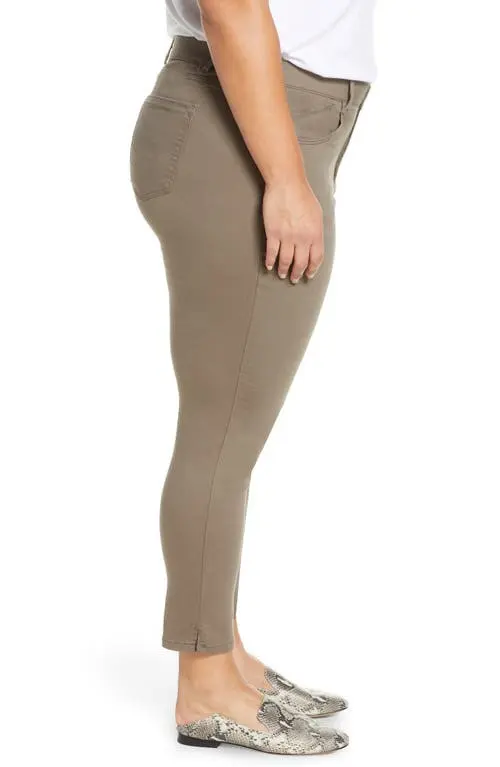 Wit & Wisdom High Waist Ankle Skinny Pants - Brindle Olive