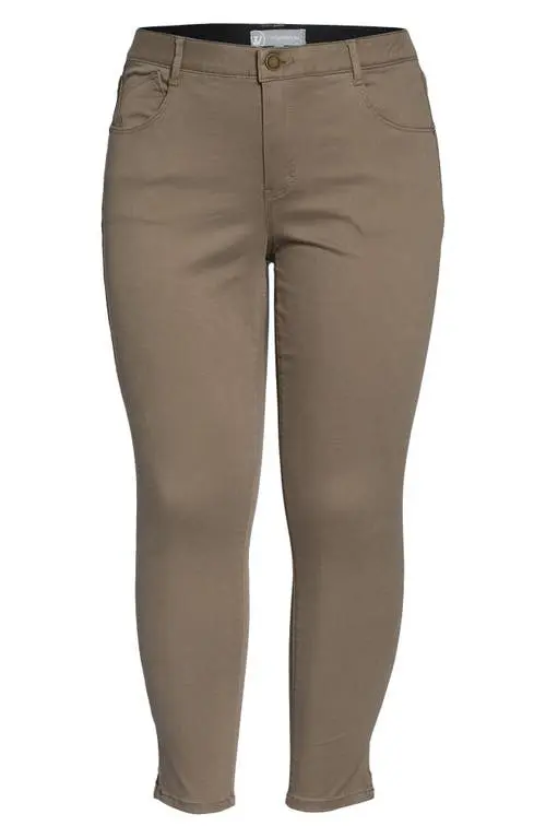 Wit & Wisdom High Waist Ankle Skinny Pants - Brindle Olive