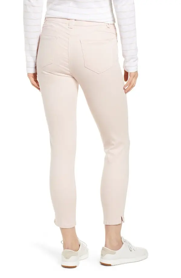Wit & Wisdom Ab'solution High-waist Ankle Skinny Pants - Crystal Pink