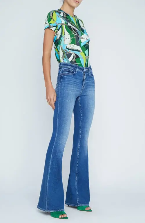 L'Agence Bell High-rise Flare Jeans - Authentique