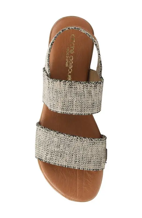 Andre Assous Nigella Sandal - Black/ Beige