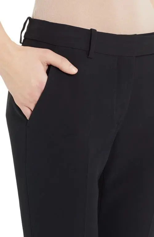 Alexander McQueen Leaf Crepe Bootcut Trousers - Black