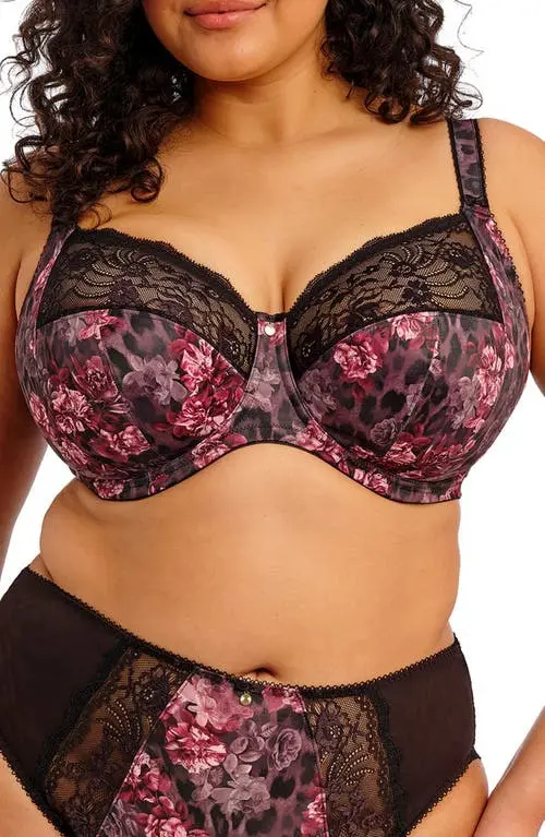 Elomi Morgan Full Figure Underwire Bra - Dark Romance