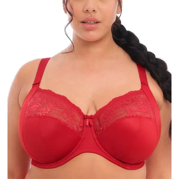 Elomi Morgan Full Figure Underwire Bra - Haute Red