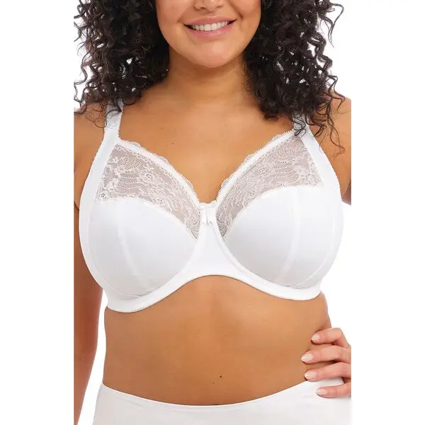 Elomi Morgan Full Figure Underwire Bra - White