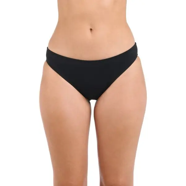La Blanca Solid Hipster Bikini Bottoms - Black