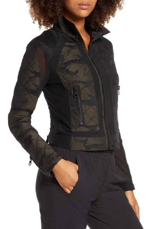 Blanc Noir Mesh Moto Jacket