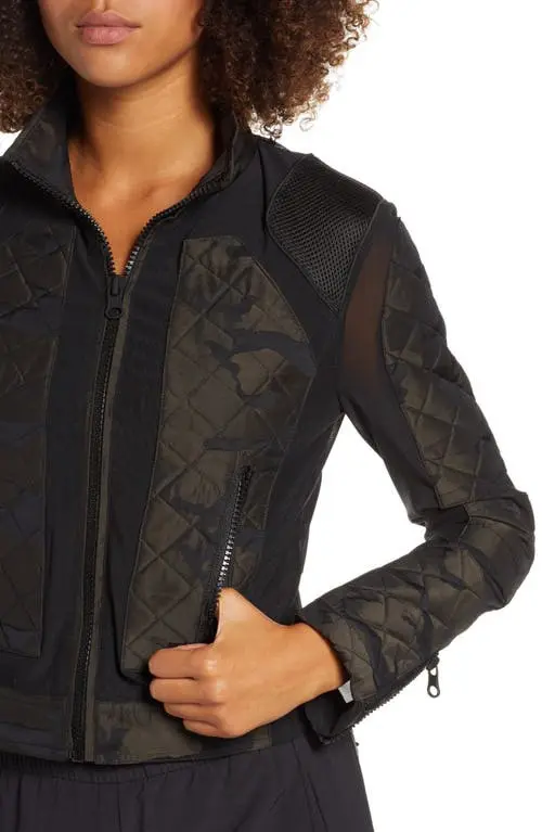 Blanc Noir Mesh Moto Jacket