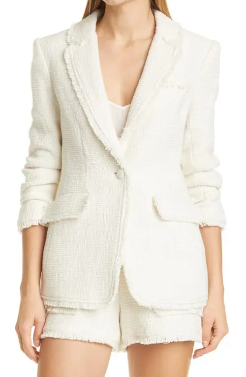 Cinq À Sept Khloe Bouclé Blazer - Gardenia