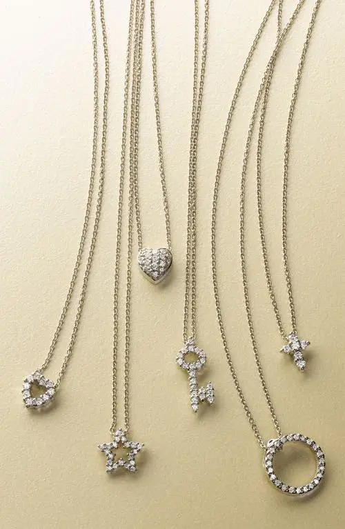 Roberto Coin Tiny Treasures' Diamond Heart Pendant Necklace