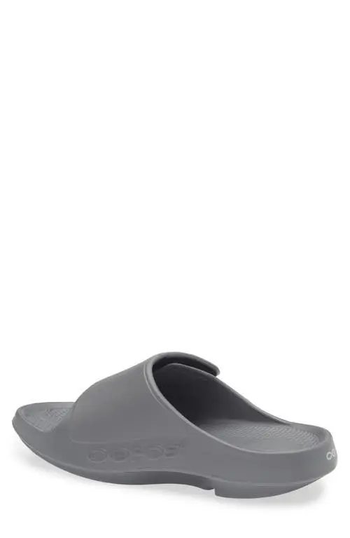 OOFOS Ooahh Sport Flex Slide Sandal - Slate