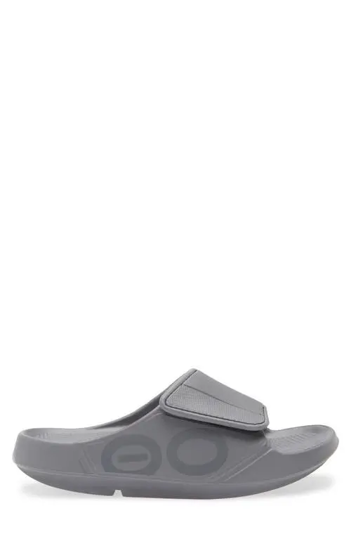 OOFOS Ooahh Sport Flex Slide Sandal - Slate