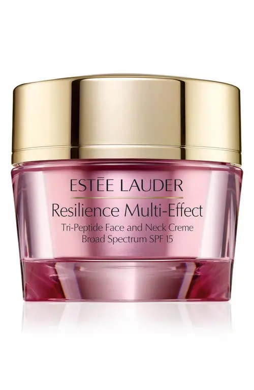 Estée Lauder Resilience Multi-effect Tri-peptide Face & Neck Cream Moisturizer Spf 15 For Dry Skin - No Color