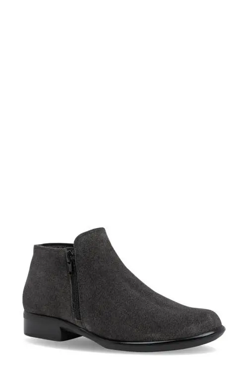 Naot Helm Ankle Boot - Black Embossed