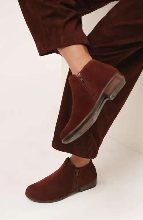 Naot Helm Ankle Boot - Cabernet Suede