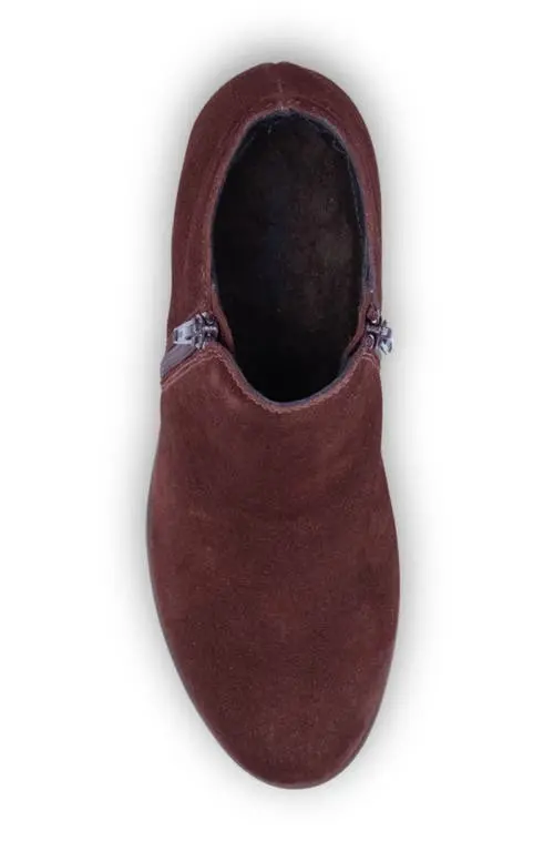 Naot Helm Ankle Boot - Cabernet Suede