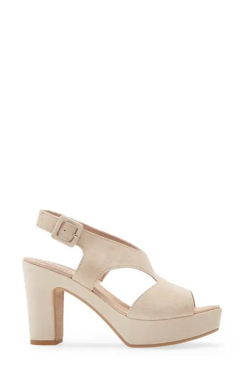 Cordani Taylin Platform Sandal - Beige Suede
