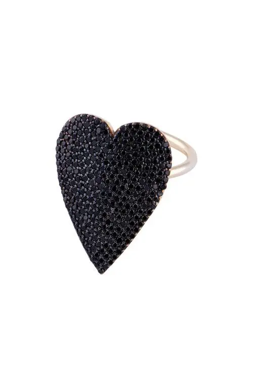 SHYMI Mon Amor Heart Ring - Black