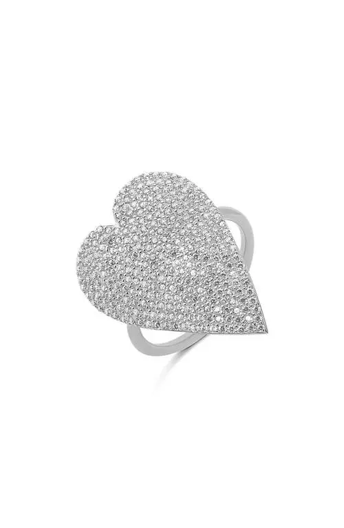 SHYMI Mon Amor Heart Ring - Silver