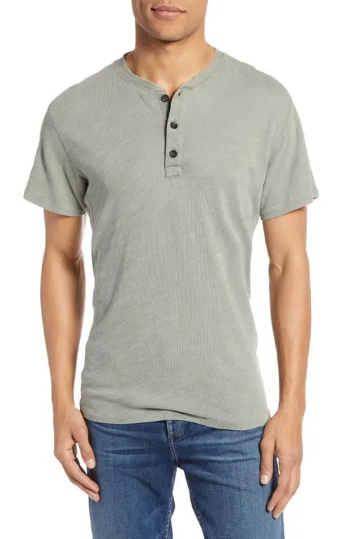 Rag & Bone Classic Short Sleeve Flame Henley - Olve