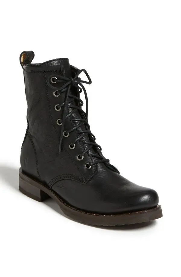The Frye Company Veronica Combat Boot - Black | Editorialist display picture 1