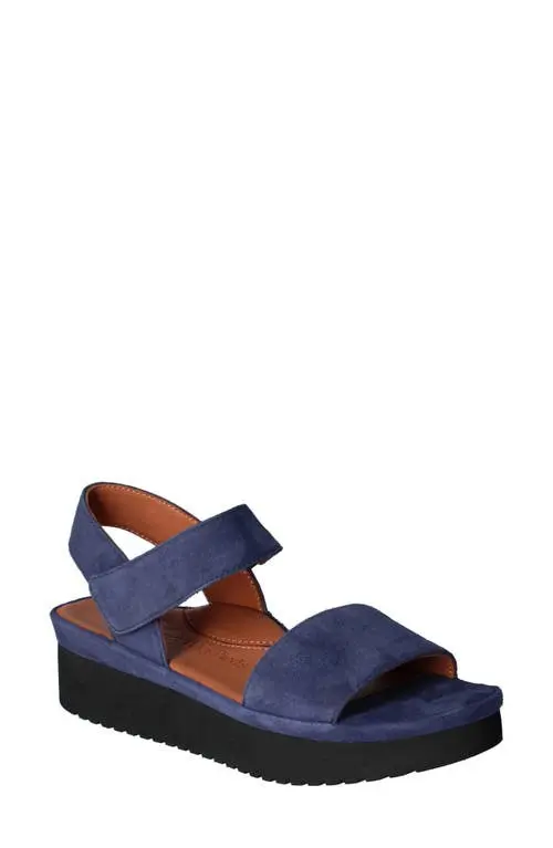 L'AMOUR DES PIEDS Abrilla Platform Sandal - Navy