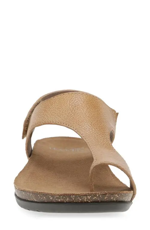 Dansko Reece Leather Slingback Sandals - Honey Distressed