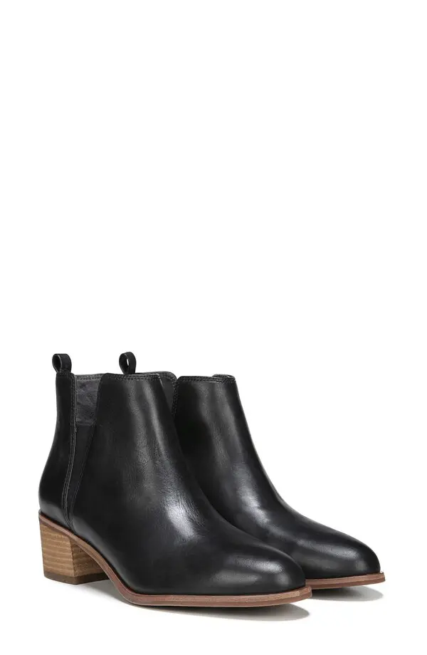 Dr. Scholl'S Amara Leather Chelsea Booties - Black Leather