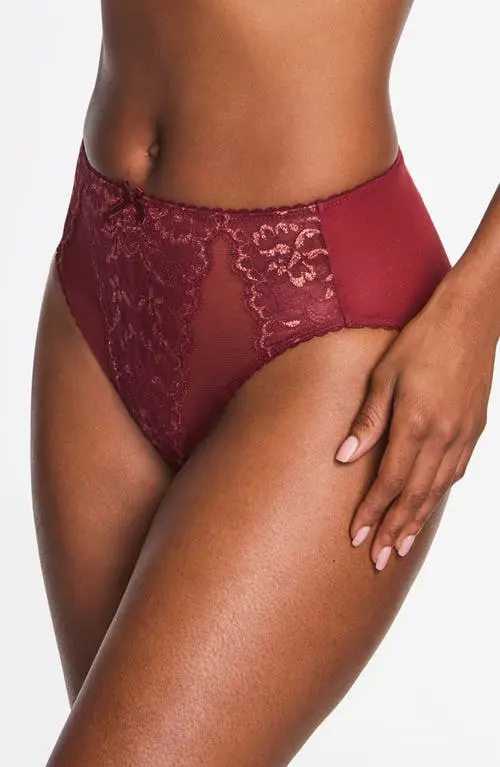 Wacoal Retro Chic High Cut Briefs - Cabernet