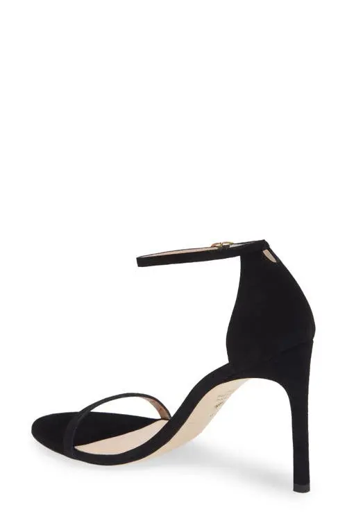 STUART WEITZMAN Nudistsong Ankle Strap Sandal - Black