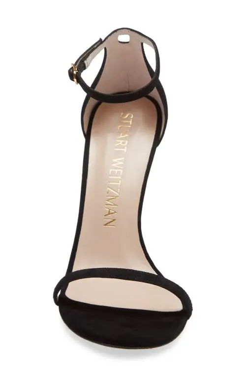 STUART WEITZMAN Nudistsong Ankle Strap Sandal - Black