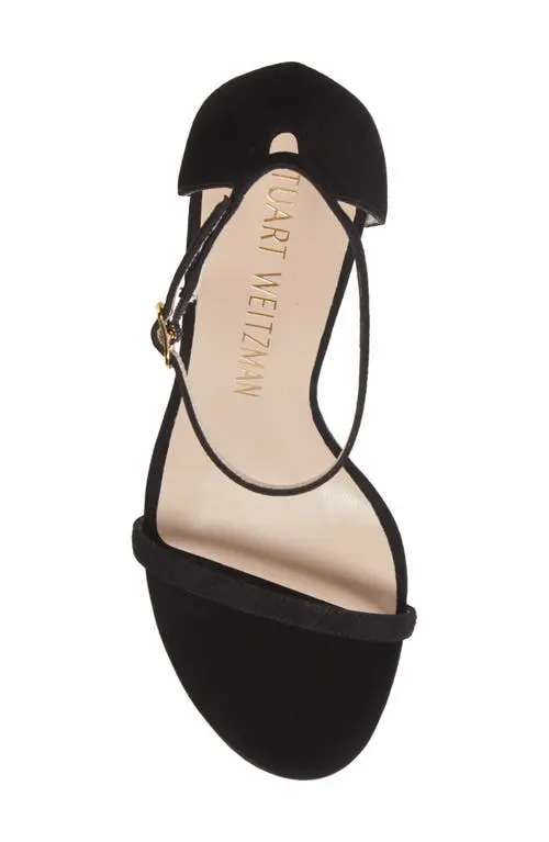 STUART WEITZMAN Nudistsong Ankle Strap Sandal - Black