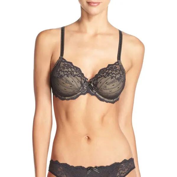 Chantelle Rive Gauche Full Coverage Underwire Bra - Black