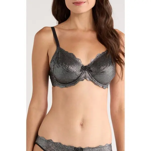 Chantelle Rive Gauche Full Coverage Underwire Bra - Metallic