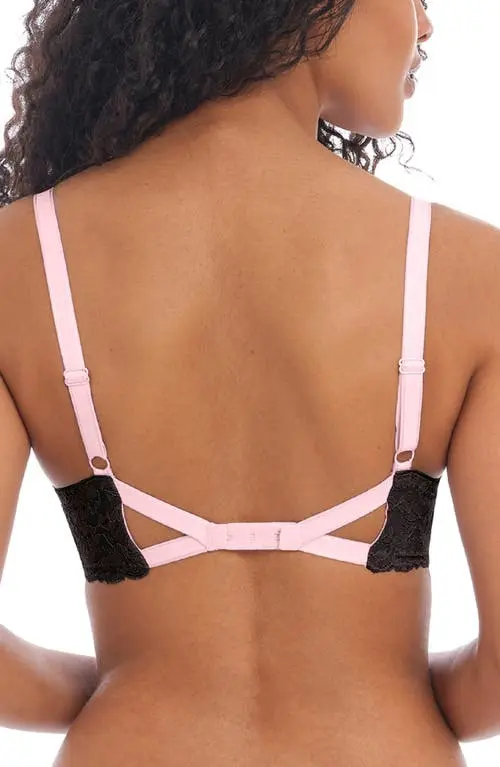 Freya Offbeat Underwire Plunge Bra - Black