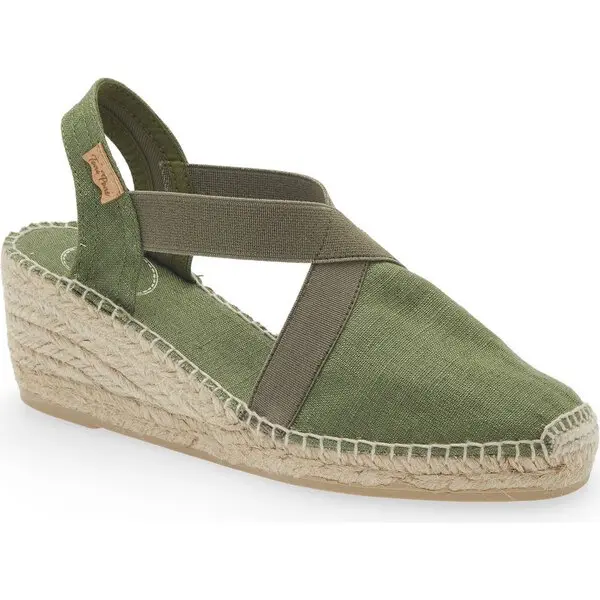 TONI PONS Ter Slingback Espadrille Sandal - Forest