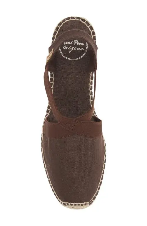 TONI PONS Ter Slingback Espadrille Sandal - Marro