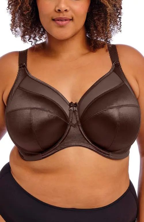 GODDESS Keira Full Figure Underwire Bra - Chocolate